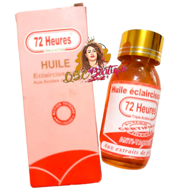 72 HEURES triple action white body oil – Queenbeautycosmetics LLC